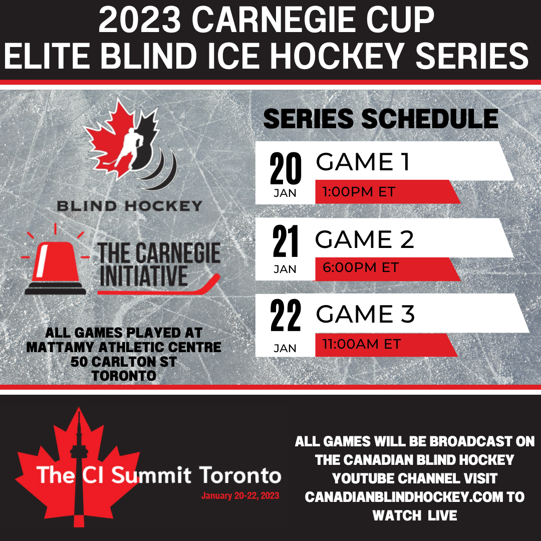 Canadian Blind Hockey to host “Carnegie Cup” Elite Blind Hockey Series ...